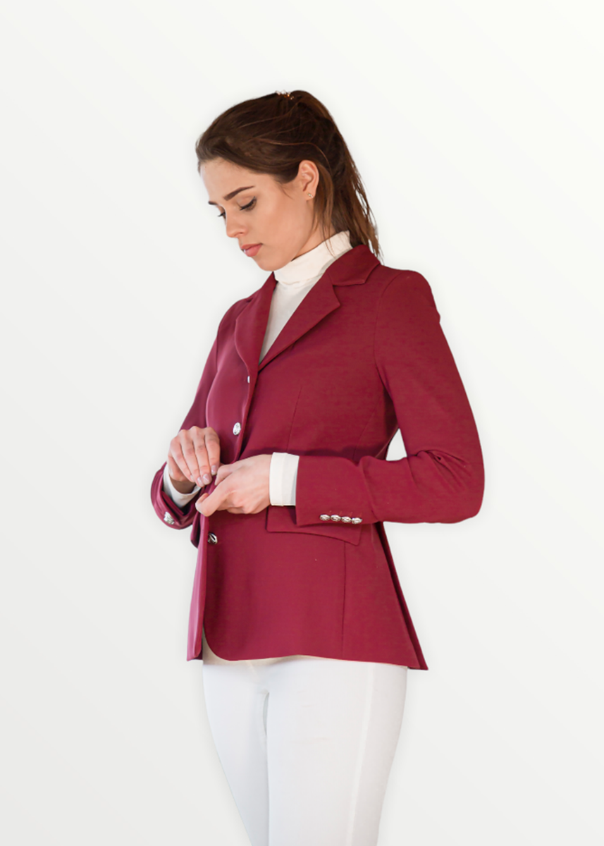 Breathable horse riding show jacket - Red I Aisling Equestrian ...